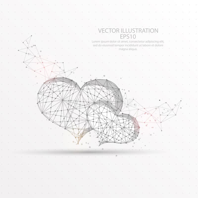 Heart Connection Dots Stock Illustrations – 422 Heart Connection Dots ...