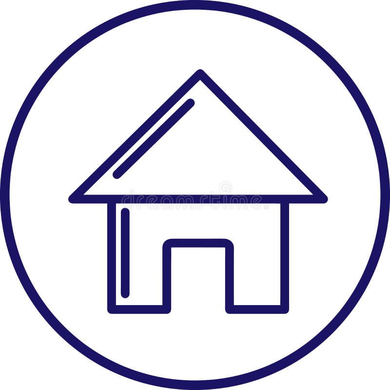 Home icon stock vector. Illustration of icon, dream - 129700145