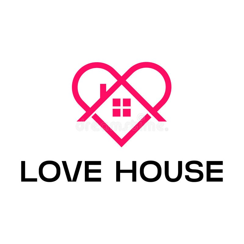 House Logo Love Stock Illustrations – 15,596 House Logo Love Stock ...