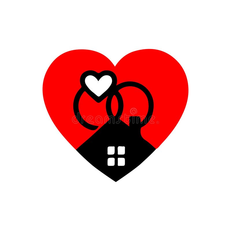 Love House Settle Down Vector Icon Stock Vector - Illustration of ...