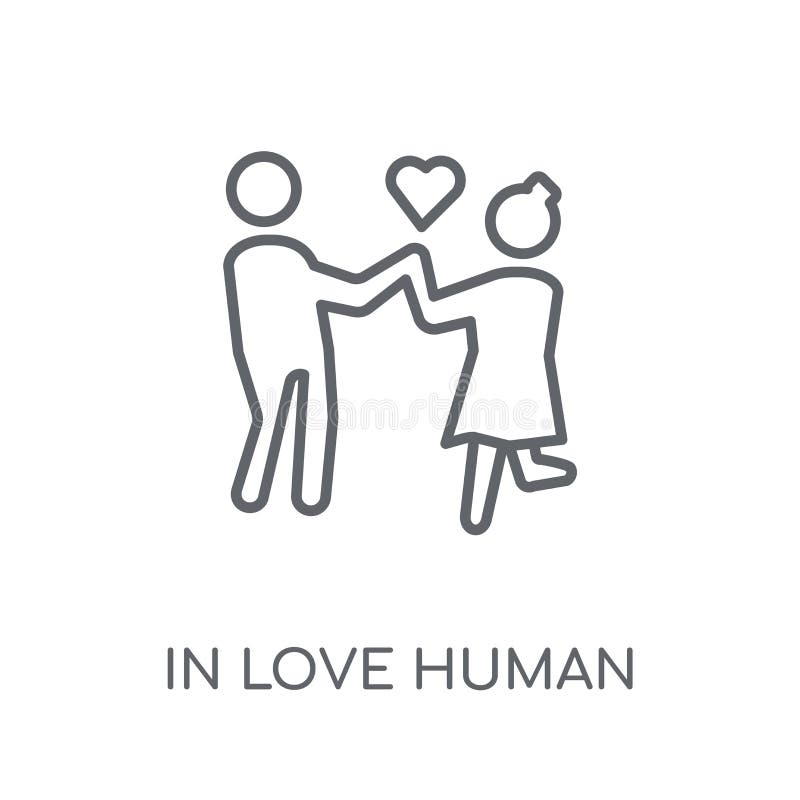 In Love Human Linear Icon. Modern Outline in Love Human Logo Con Stock ...