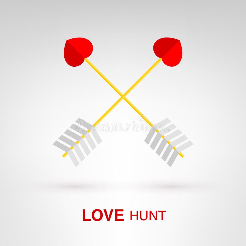 Love Hunt stock vector. Illustration of concept, heart - 49868063