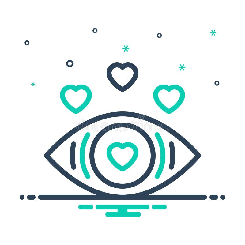 Mix Icon for Love, Affection and Emtion Stock Illustration ...