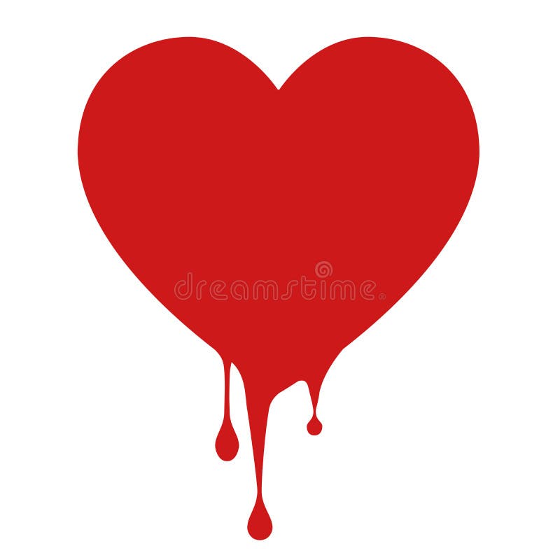 Love icon bleeding stock illustration. Illustration of sign - 84729676