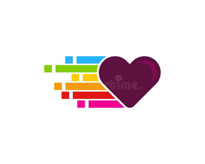 Love Icon Logo Design Element Stock Vector - Illustration of hand ...