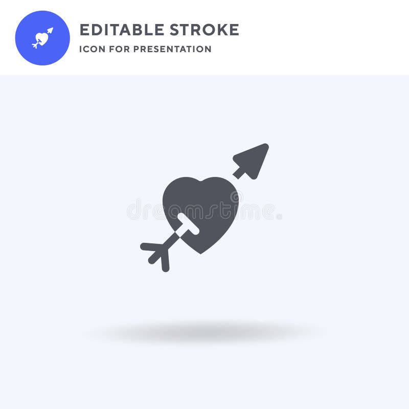 Love Icon Vector, Filled Flat Sign, Solid Pictogram Isolated on White ...