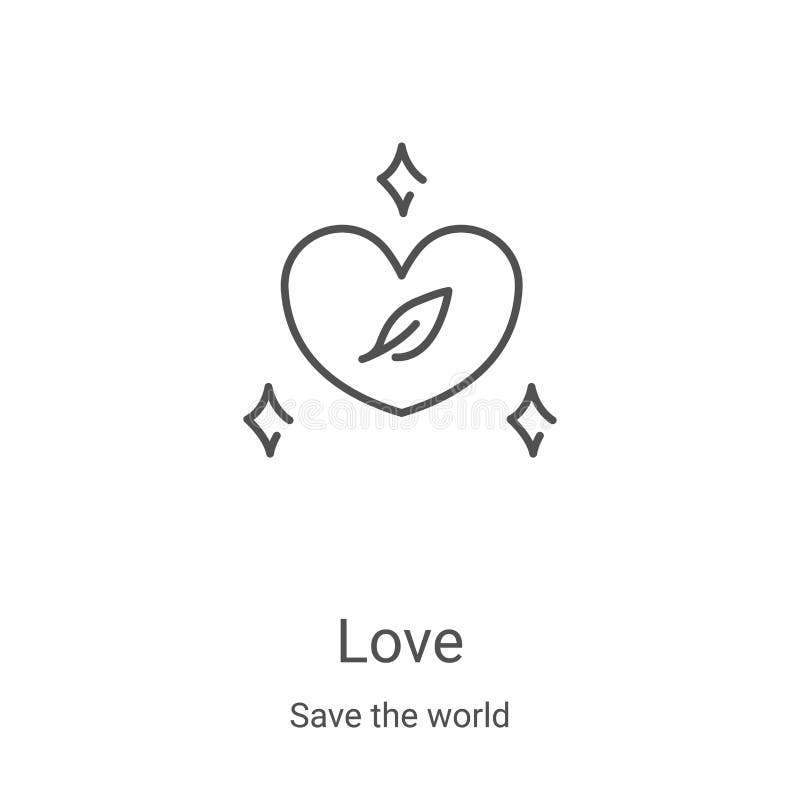 Save love symbol. stock vector. Illustration of icon, garbage - 9755813