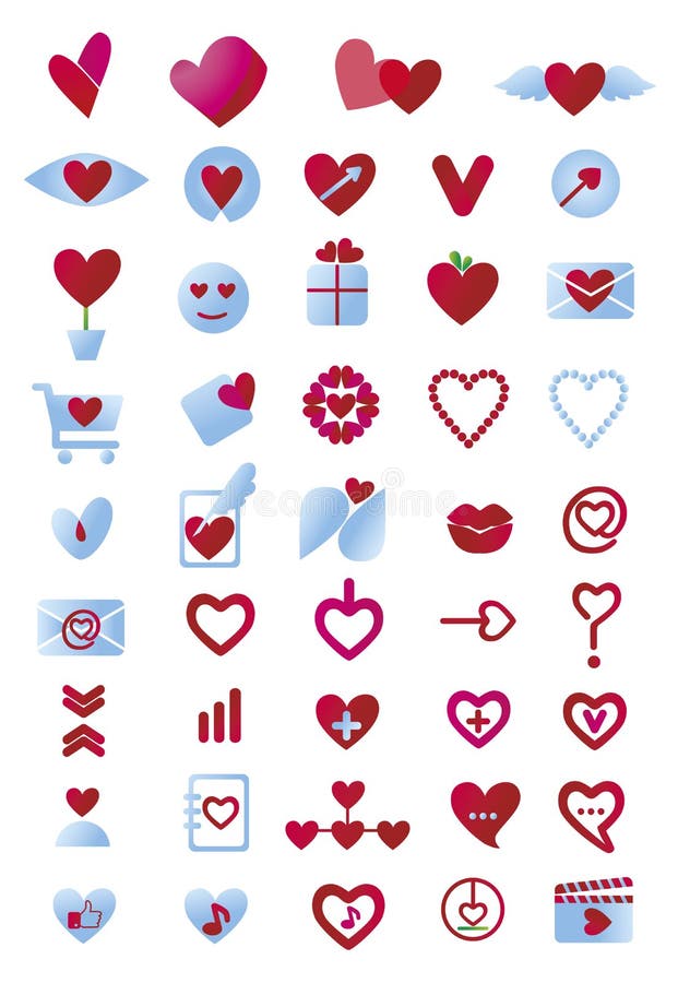 Love Icons stock vector. Illustration of icon, talking - 36334139