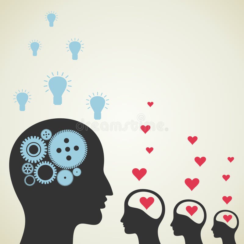 Love idea stock vector. Illustration of design, head - 62428328