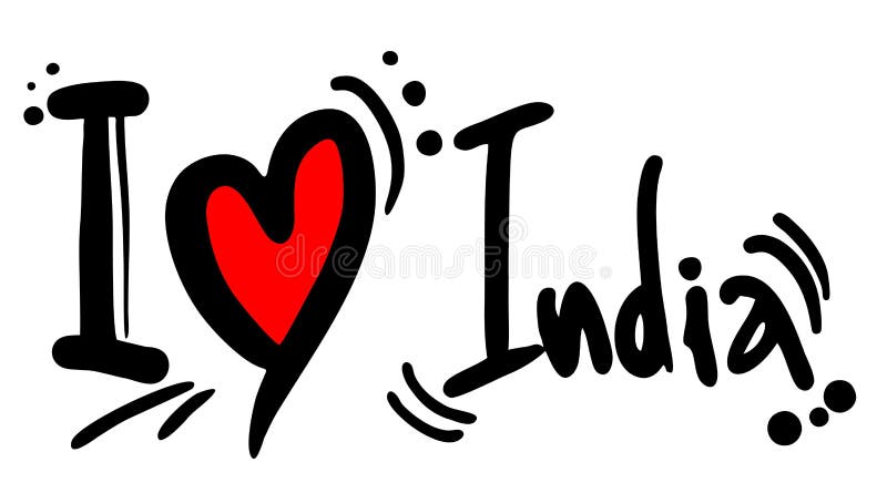 Love india stock vector. Illustration of passion, admire - 252822146