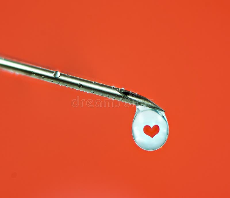 Love Injection with a Syringe Stock Image - Image of reflection ...