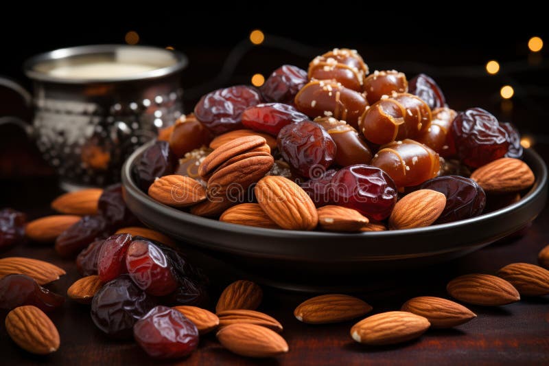 Love and Joy of Ramadan Captured in a Heart Shaped Arrangement of Dates ...