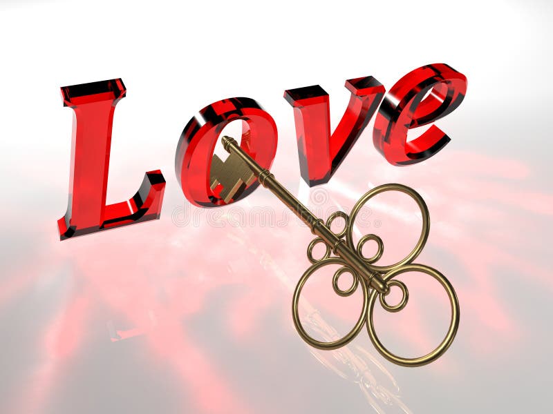 Love key stock illustration. Illustration of typography - 43319323