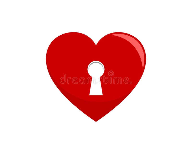 Key Hole Red Romantic Icon Stock Illustrations – 124 Key Hole Red ...