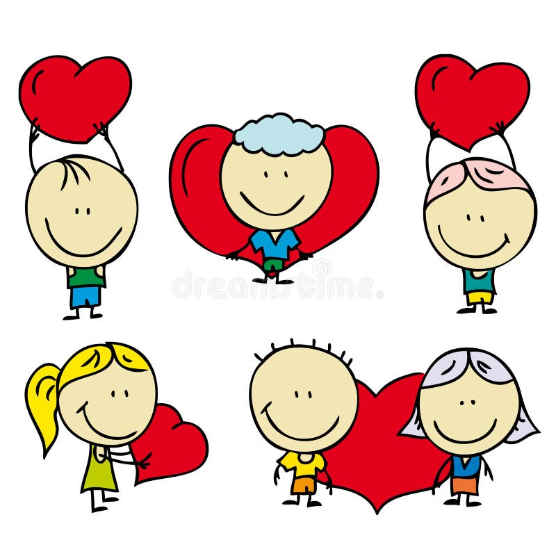 Love kids stock vector. Illustration of isolated, heart - 28903991