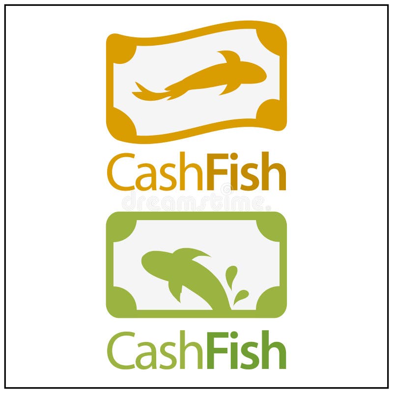 Cash Fish Icon. Vector Illustration on White Background Stock Vector ...
