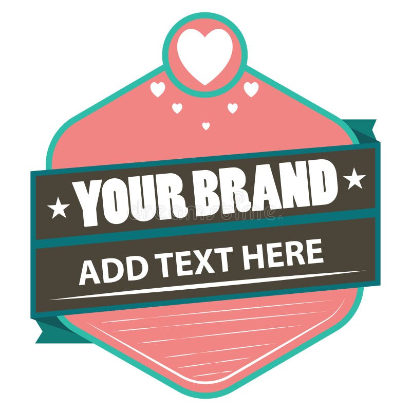 Love Label. Vector Illustration Decorative Background Design Stock ...