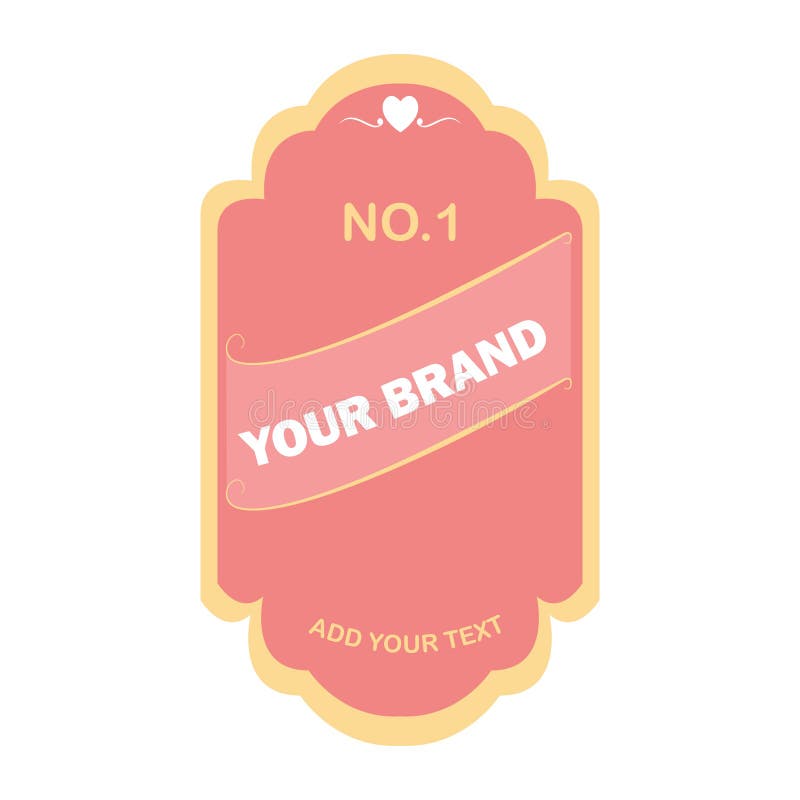 Love Label. Vector Illustration Decorative Design Stock Vector ...