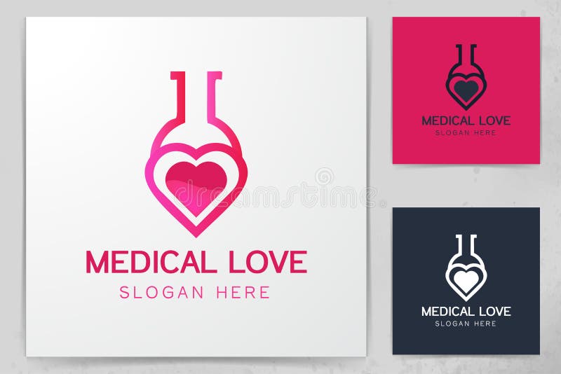 Love Laboratory Logo Designs Inspiration Isolated on White Background ...