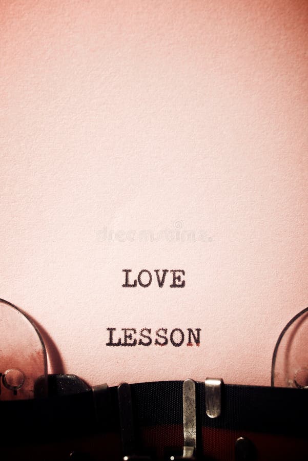 Love lesson phrase stock image. Image of love, pink - 198363757