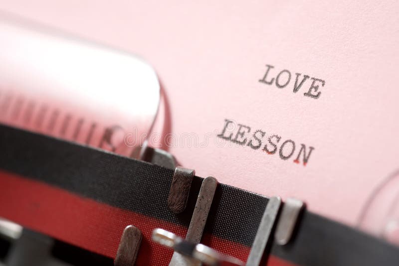 Love lesson phrase stock photo. Image of concepts, message - 198363810