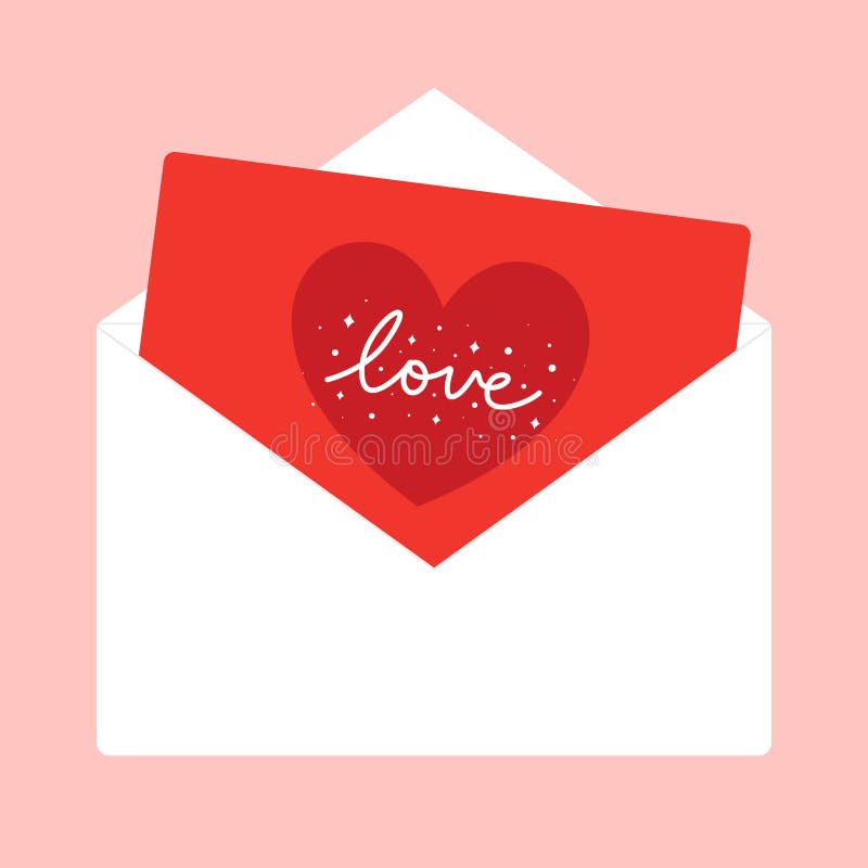 Love letter stock vector. Illustration of letter, isolated - 13531065