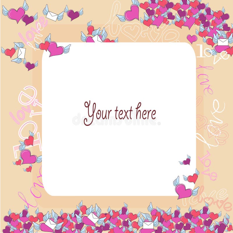 Love letter stock vector. Illustration of romantic, coloured - 39340550