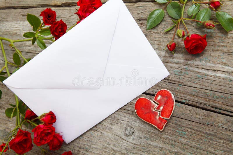 Rose Greetings, Love Letter Stock Image - Image of roses, decorative ...