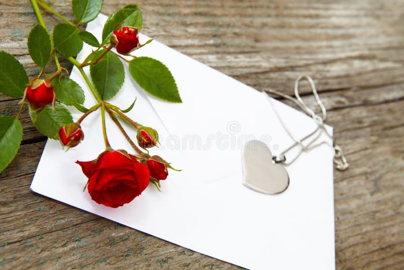 Rose Greetings, Love Letter Stock Image - Image of roses, decorative ...