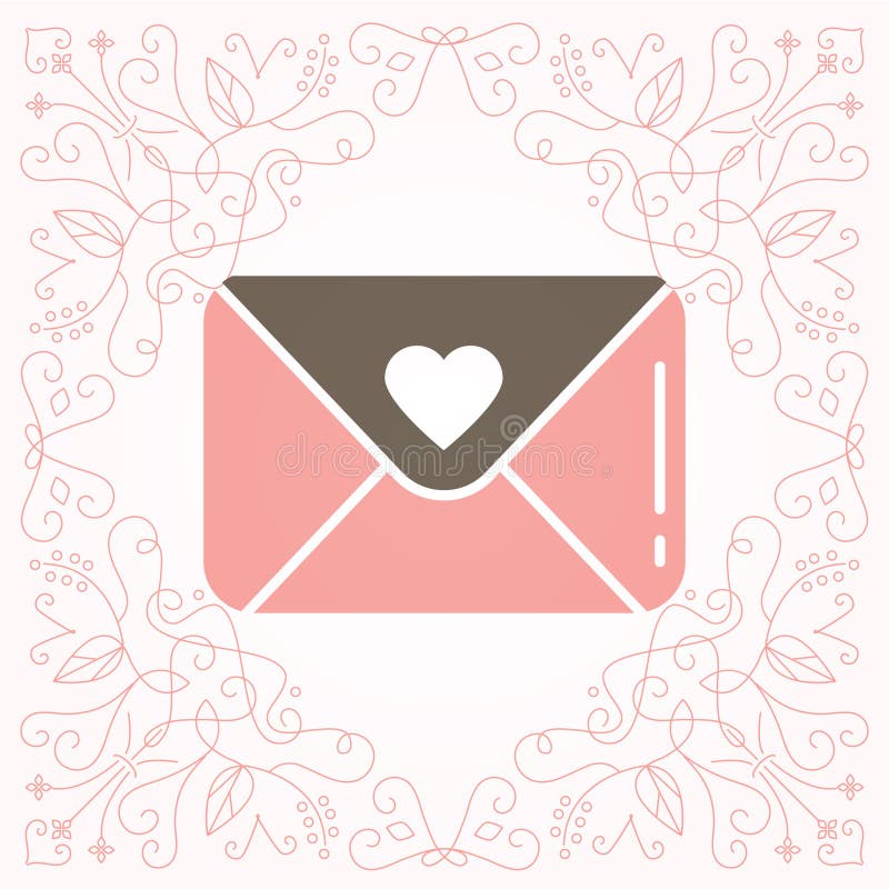 Love Letter. Vector Illustration Decorative Background Design Stock ...