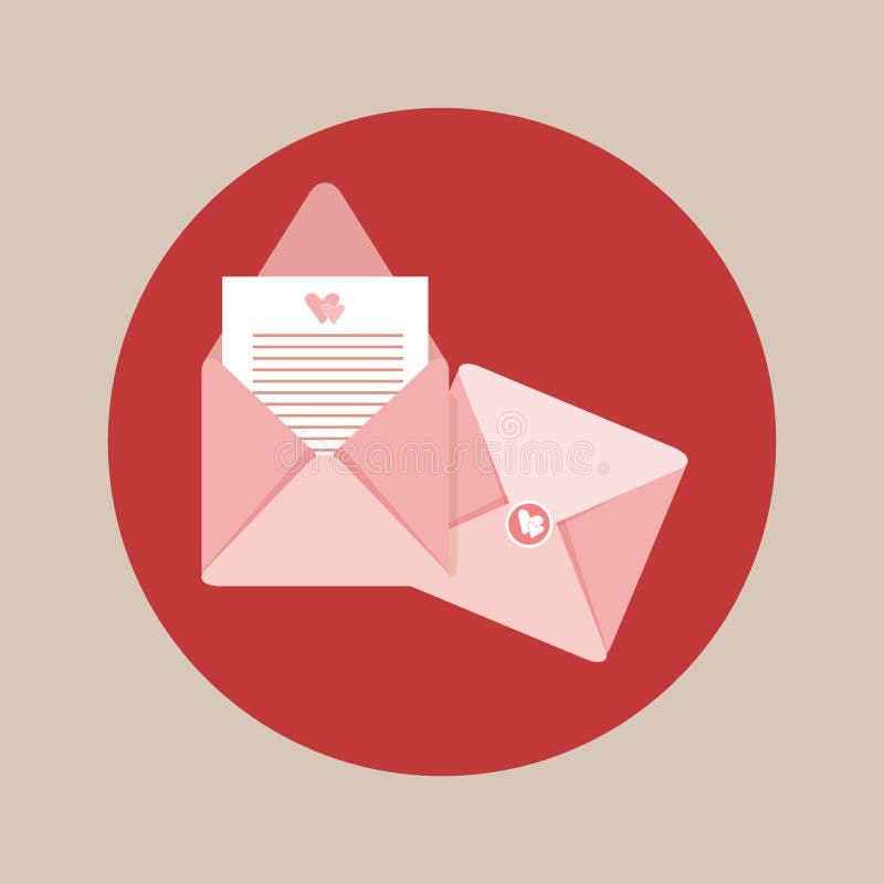 Love Letter. Vector Illustration Decorative Design Stock Vector ...