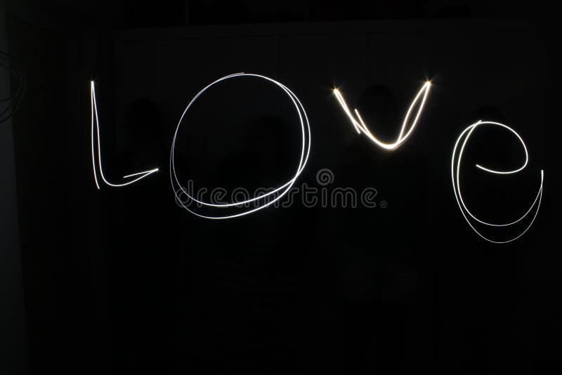 Love Light Painting stock photo. Image of exposure, abstract - 127828516