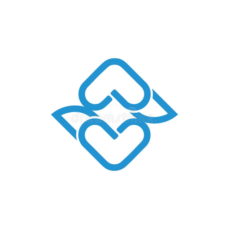 Love Line Simple Decoration Logo Stock Illustration - Illustration of ...