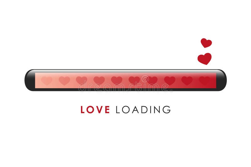 Love Loading Bar Design Stock Illustrations – 206 Love Loading Bar ...