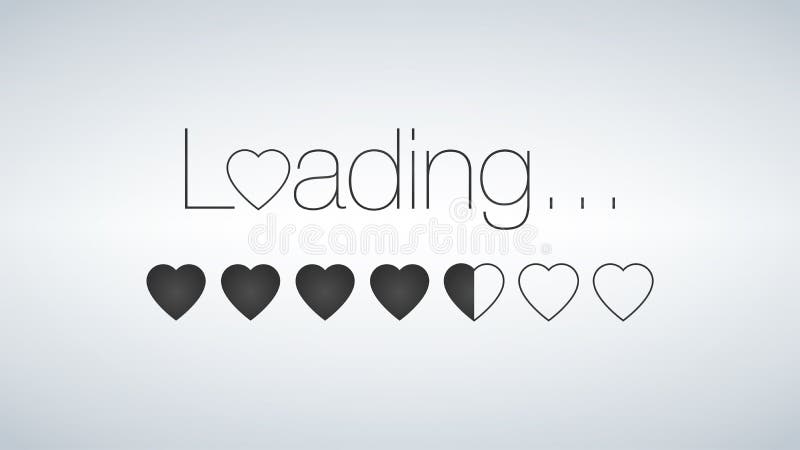 Love is Loading with Loading Bar, Valentine S Day is Coming Stock ...