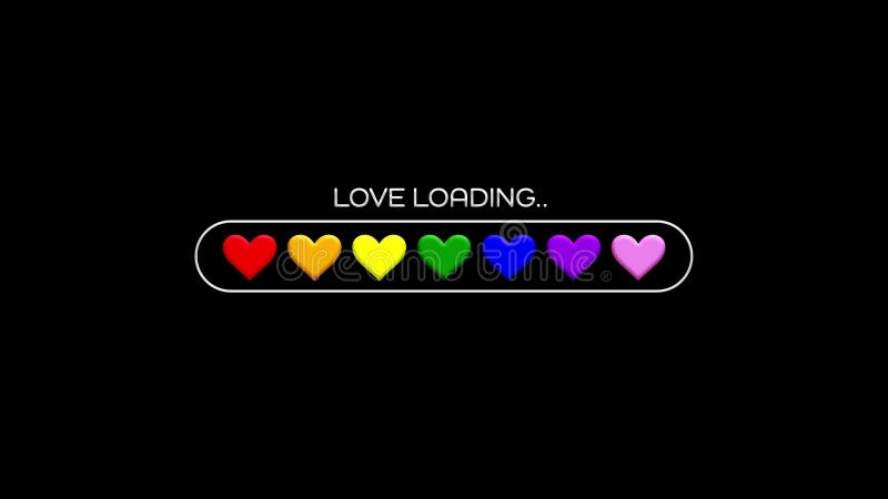 Love Loading Bar Animation for Valentine S Day Concept with Realistic ...