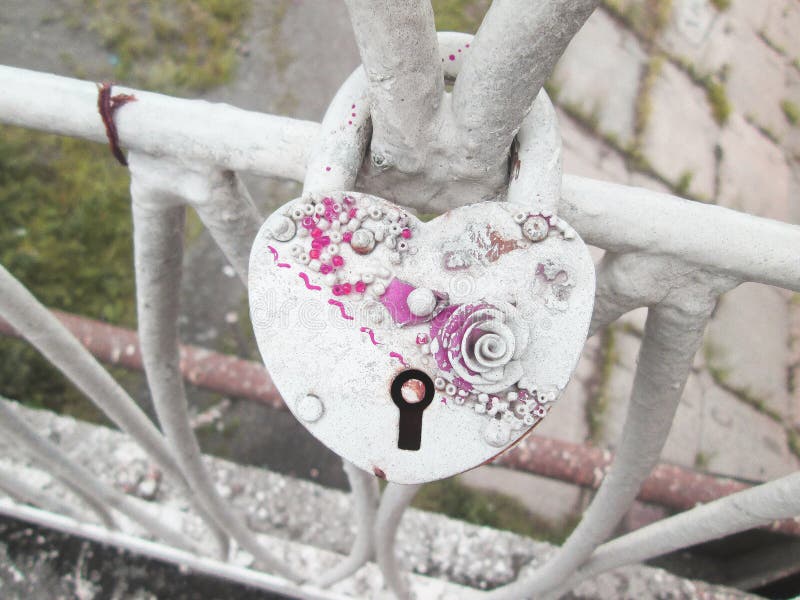 Love lock stock photo. Image of wedding, bridge, love - 43892656