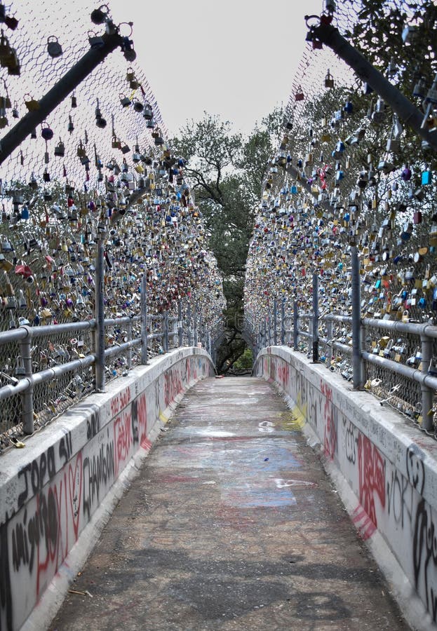 Love Lock Bridge Chain Link Fence Stock Image - Image of tourism ...