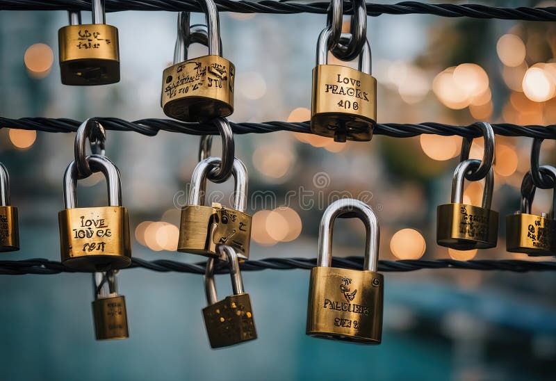 Are Love Locks Commitment Love February Thailand 11 Wire Love Symbol ...