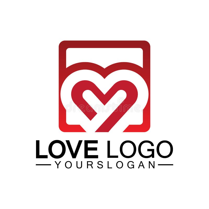 Love Logo Design,Heart Shape Logo Design Vector Stock Vector ...