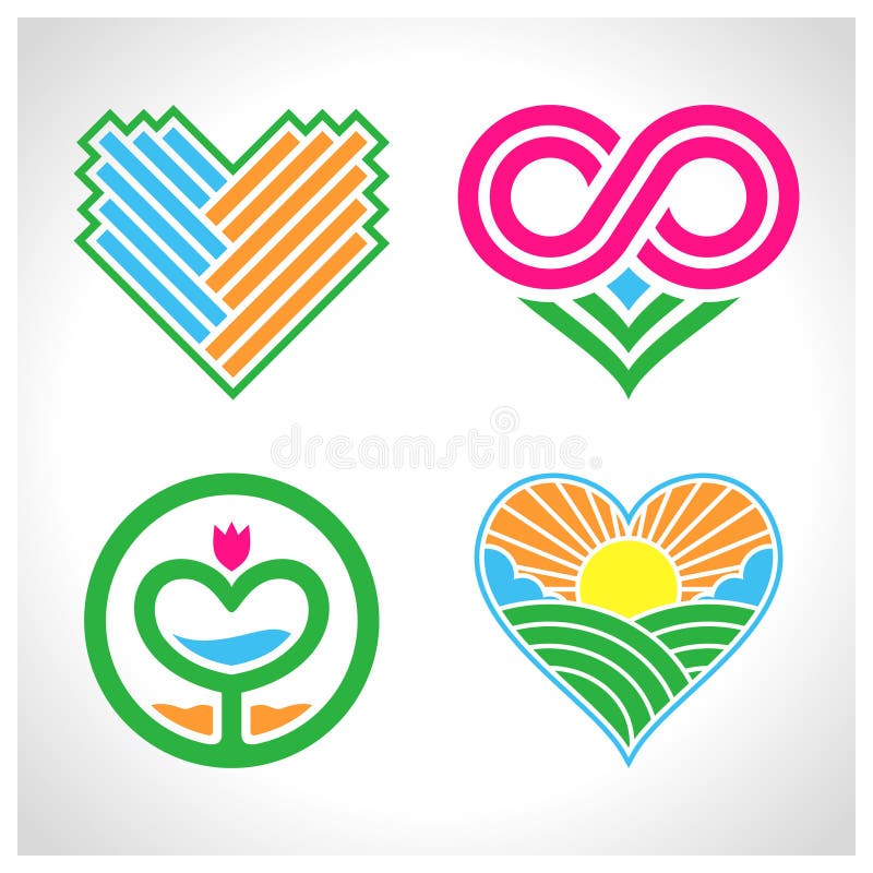 Love Logo Symbol stock illustration. Illustration of simple - 261934413