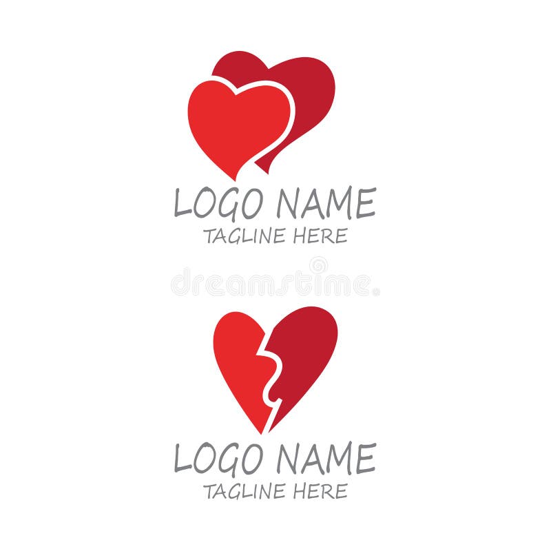 Love Logo and Symbols Vector Template Icons App Stock Vector ...