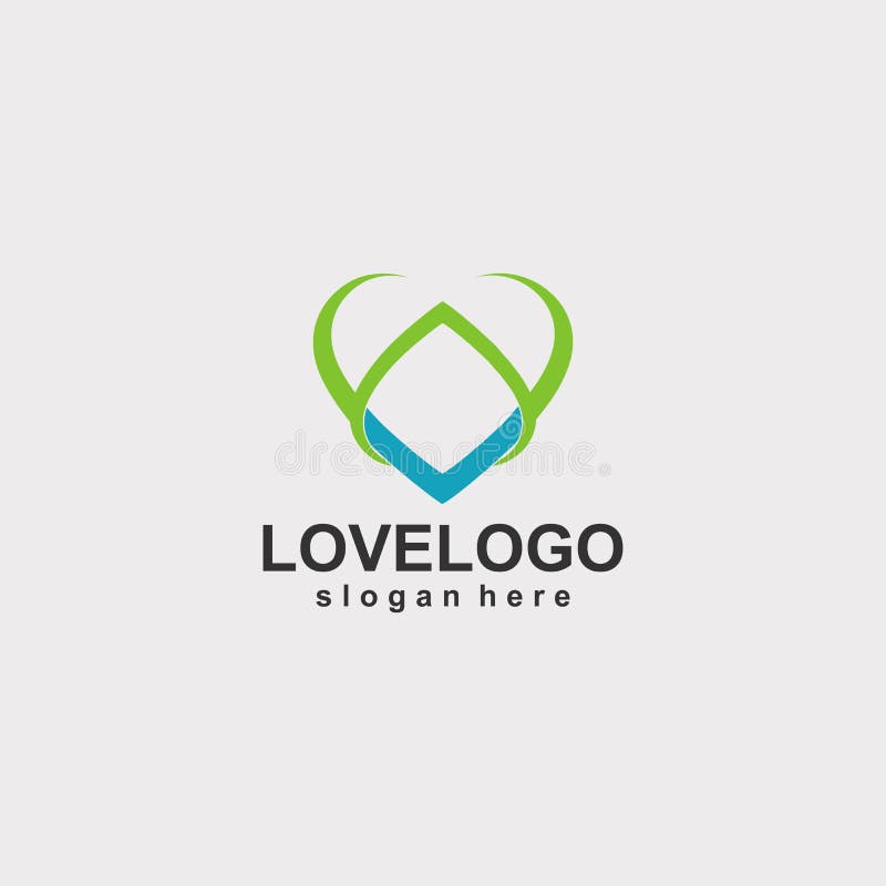 Love logo template stock illustration. Illustration of valentine ...