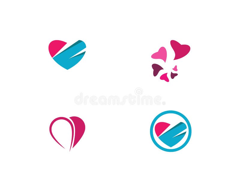 Love Logo Vector stock vector. Illustration of logo - 128724004