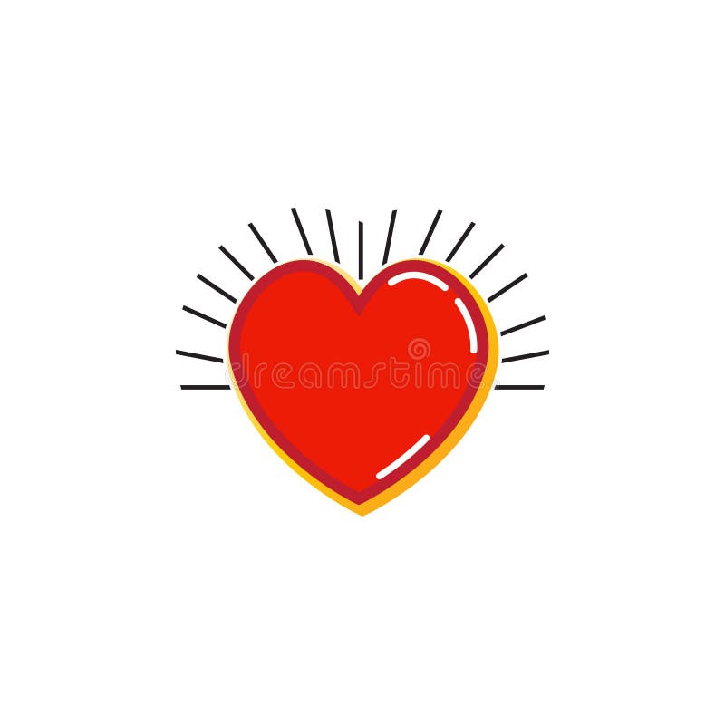 Love Logo Vector Illustration Flat Design Template Stock Vector ...