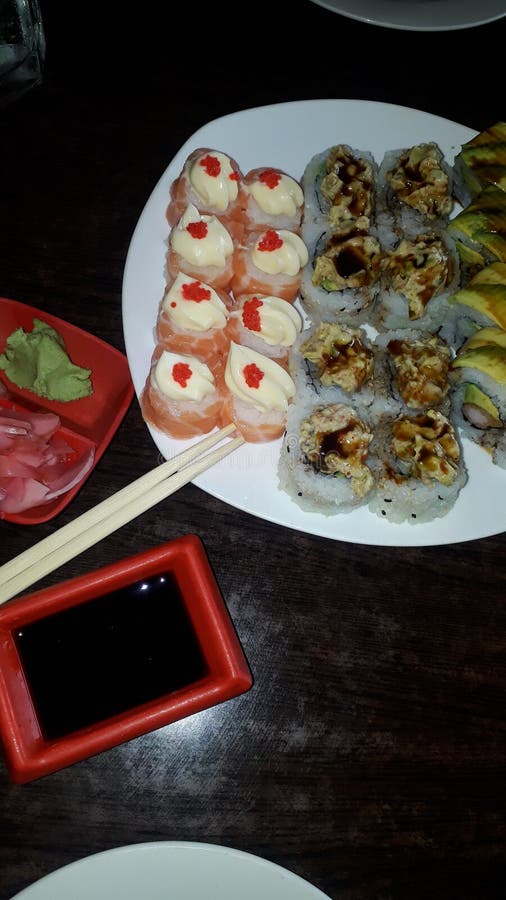 For the love of Sushi stock image. Image of salmonroses - 177538015