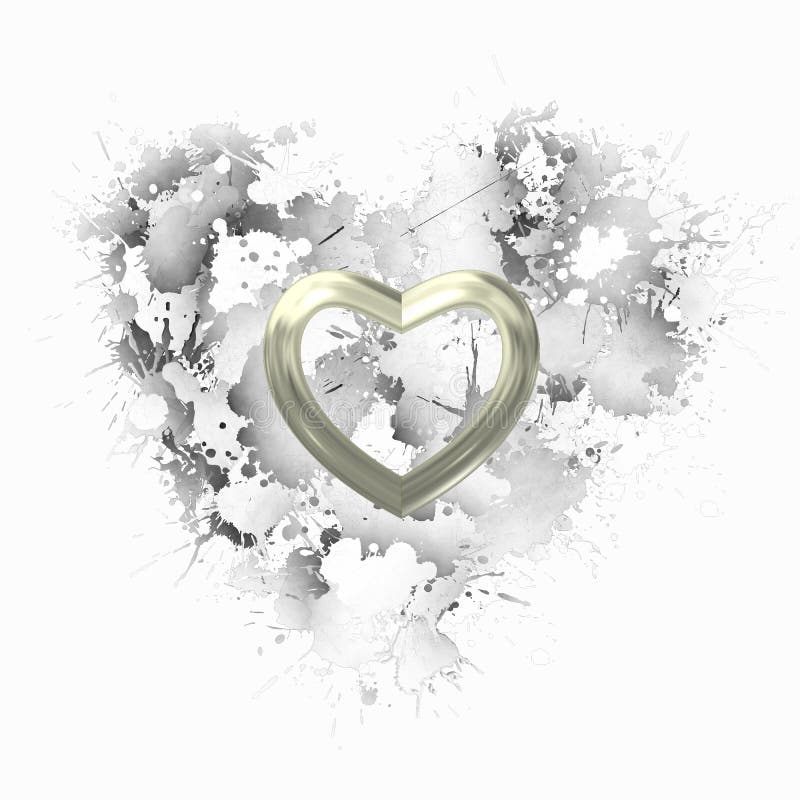 Love is Love in Profile of Heart. Stock Illustration - Illustration of ...