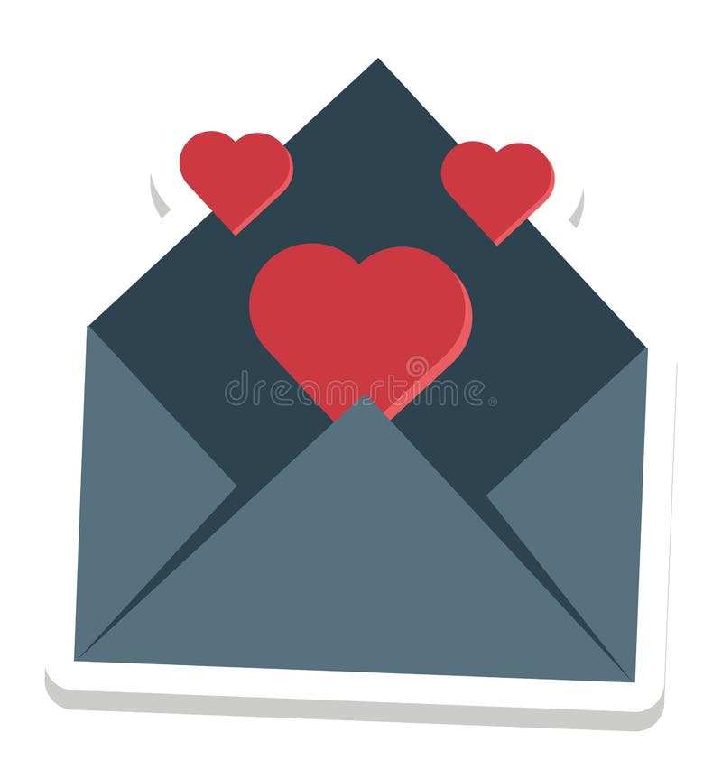 Love Mail, Love Greeting Vector Icon Editable Stock Vector ...