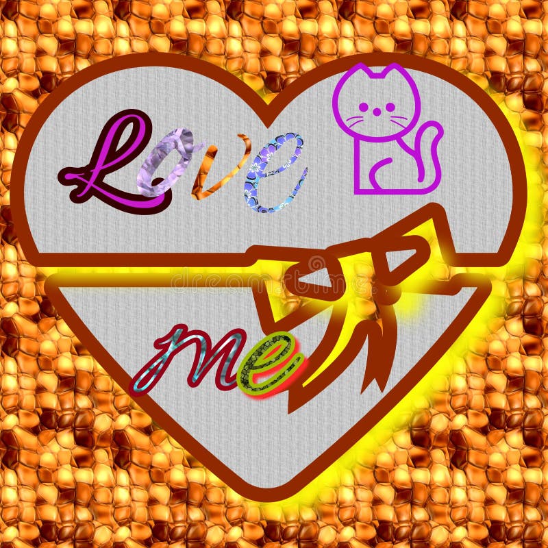 Love me logo design stock illustration. Illustration of design - 191874178