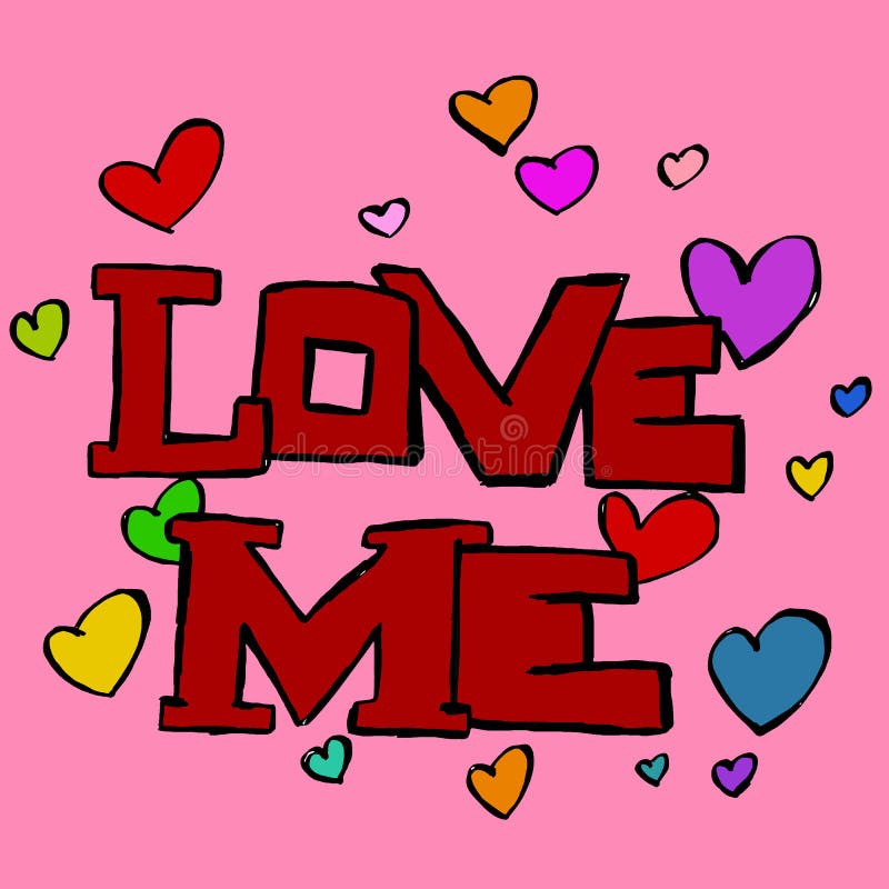 Love me please stock illustration. Illustration of love - 171021121